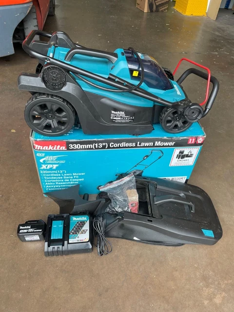 MAKITA DLM330RT 18V LXT Cordless Lawn Mower 330mm Inc 1x 5.0Ah Battery ...