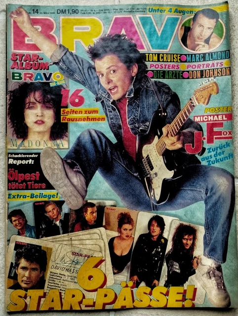BRAVO NR. 14/30. März 1989 Marc Almond Michael J. Fox Tom Cruise Die ...