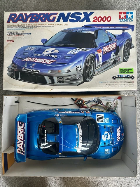 VINTAGE TAMIYA RAYBRIG NSX 2000 RC TB-01 Rolling Chassis £56.03 ...