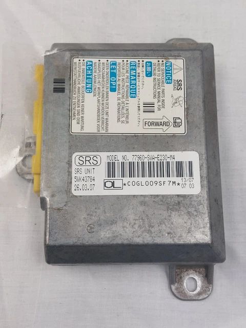 GENUINE HONDA CR-V Crv Mk3 Srs Control Unit Air Bag Module 77960-Swa ...
