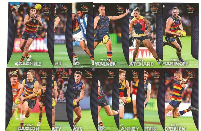 2025 AFL SELECT Footy Stars Adelaide Crows Common Base Team Set 13 ...