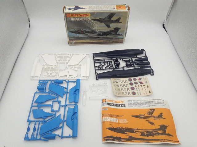BUCCANEER S2B MATCHBOX Flugzeug Modell 1:72 Neu OVP geöffnet 1974 ...