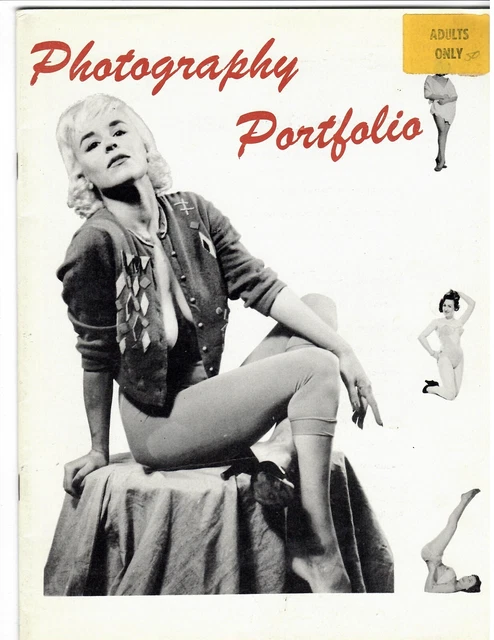 VINTAGE MEN'S PHOTOGRAPHY PORTFOLIO Magazine Early 1960's Figure Models ...
