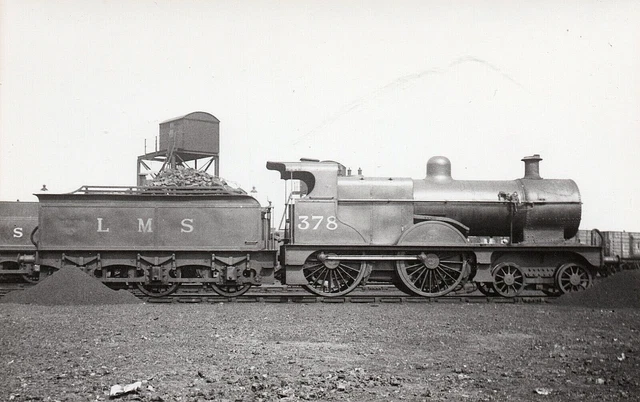LMS CLASS 2P 4-4-0 No 378 on DERBY MPD in AUG 1936 R/PHOTO £1.50 ...
