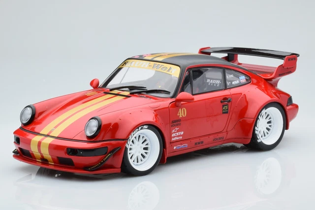 PORSCHE 911 964 RWB Red Sakura Solido 1/18 EUR 52,90 - PicClick FR