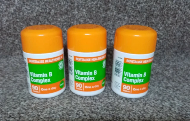 VITAMIN B COMPLEX 90 Tablets REVITALISE HEALTHCARE - 3 Packs = 270 tablets £9.99 - PicClick UK
