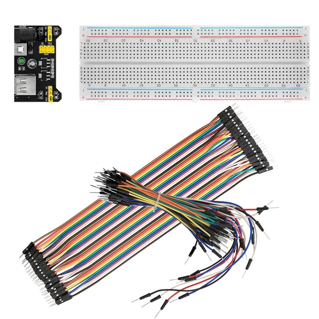 BREADBOARD POWER MODULE Test Protoboard Solderless Breadboards Jumper ...