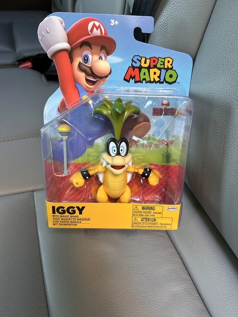 JAKKS PACIFIC SUPER Mario Iggy Koopa With Magic Wand 4” Action Figure ...