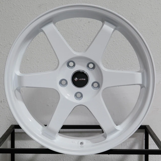 4-NEW 17& VORS TR37 Wheels 17x9 5x115 30 White Rims 73.1 EUR 767,87 ...