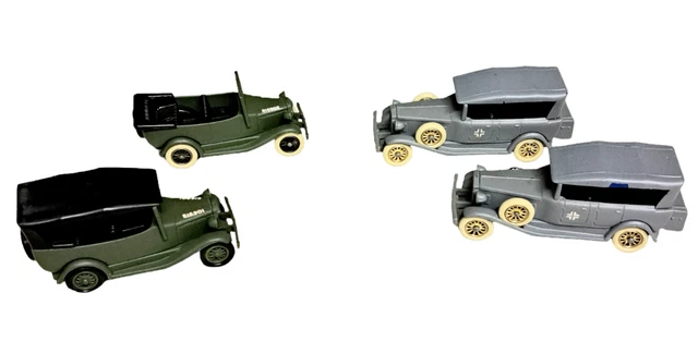 LLEDO WW2 DAYS Gone Military Staff Cars x4 Diecast Models German ...
