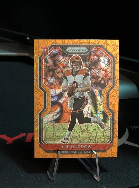 2020 PANINI PRIZM Joe Burrow Orange Lazer SP Prizm RC Rookie Bengals ...