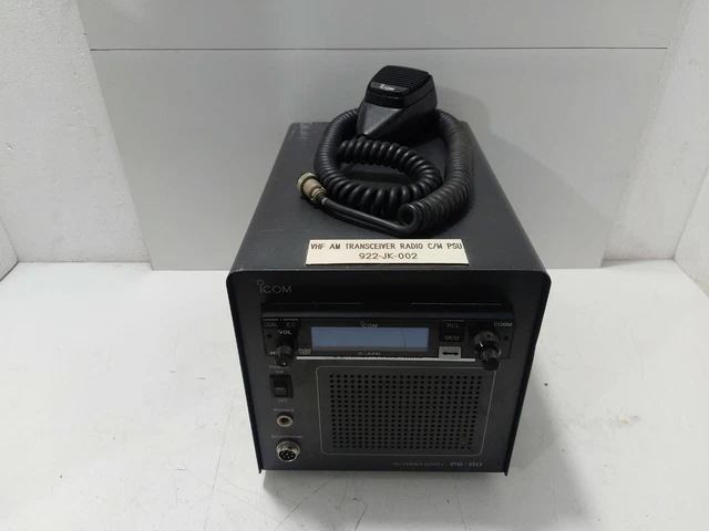ICOM IC-A210 / PS-80 DC Power Supply VHF AM Transceiver Radio C/W PSU ...
