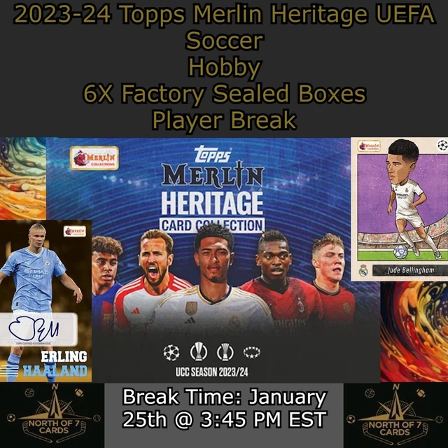 CRISTIANO RONALDO 2023-24 Topps Merlin Heritage UEFA Hobby 6X Box - BREAK #2 $9.87 - PicClick AU