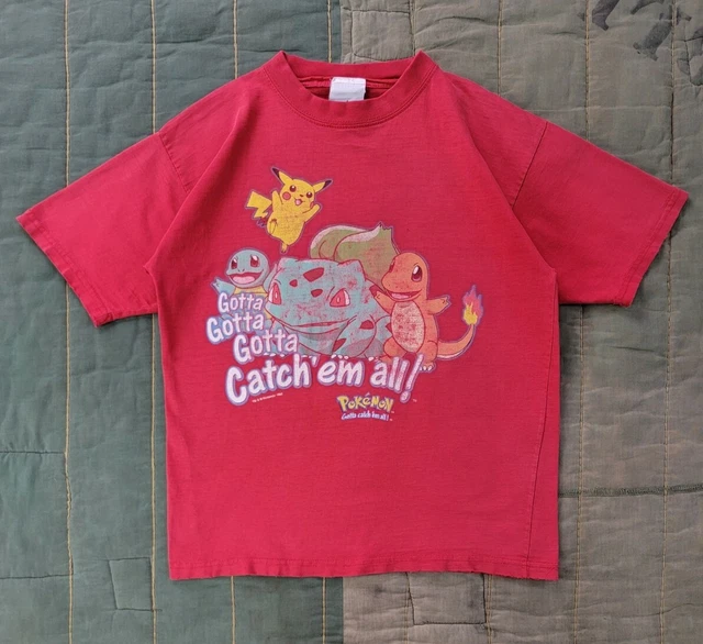 VINTAGE 1999 POKEMON Gotta Catch 'Em All Pikachu Nintendo T-shirt Youth ... VINTAGE 1999 POKEMON Gotta Catch 'Em All Pikachu Nintendo T-shirt Youth ...