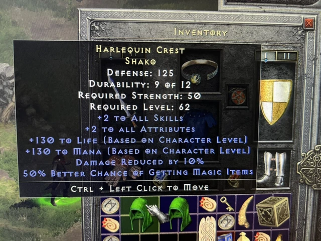 D2R DIABLO 2 Resurrected Shako +2 To All Skill Hat +50%Mf Pc&Ps4/5&xbox ...