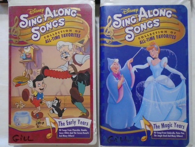 5 VHS DISNEY Family Sing Along Songs Heigh-Ho Small World Mulan Cinderella Dumbo $53.74 ...