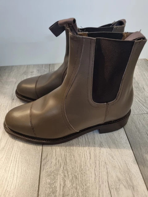 CHELSEA BOOTS BROWN Leather Uk 9 Rookby Made In England Welted Footwear ...