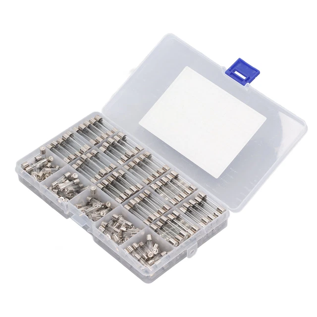 250 PCS GLASS Tube 1A To 20A 5x20mm 6x30mm Fast Blow Glass Kit $18.65 ...