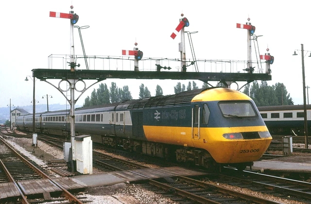 BB 54 RAILWAY Colour Slide Hst Class 253 006 At Newton Abbot 1990 £2.99 ...