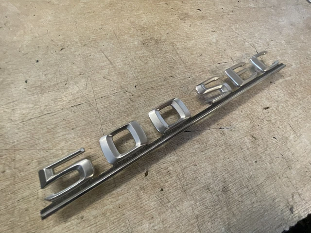 GENUINE MERCEDES-BENZ W126 500SEC Rear trunk boot badge logo emblem ...