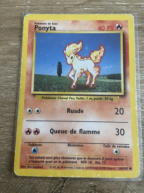 CARTE POKÉMON PONYTA 60/102 Set de Base Wizard Edition 2 FR EUR 1,50 - PicClick FR