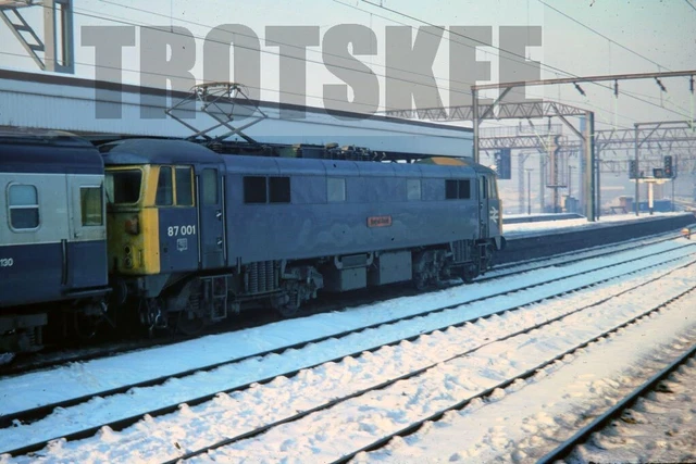 35MM SLIDE BR British Railways Electric Loco Class 87 87001 Stockport ...