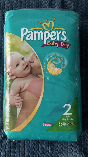 PAMPERS VINTAGE NAPPIES Windeln Couches Pampers Baby Dry Size 2 EUR 50 ...