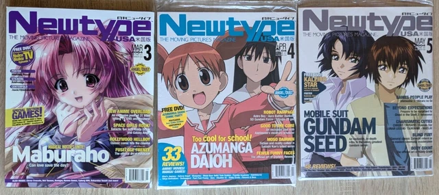 3 X NEWTYPE USA Nr. 3 / 4 / 5 2004 The Moving Picture Magazine englisch Z2 B3532 EUR 44,00 ...