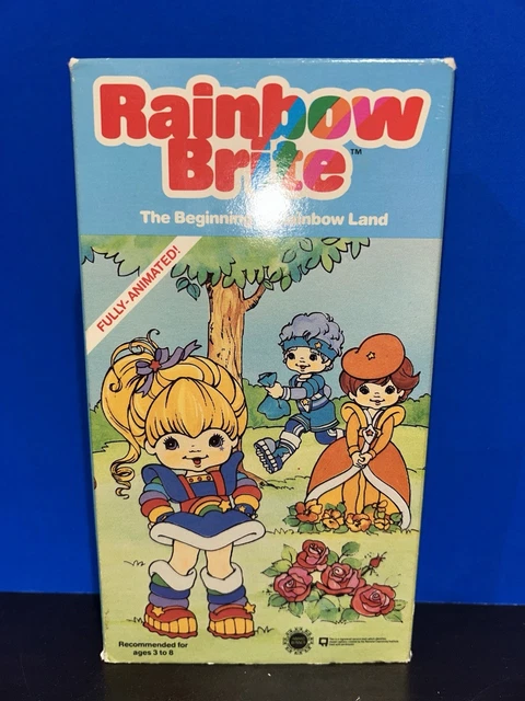 VERY RARE RAINBOW Brite VHS Video THE BEGINNING OF RAINBOW LAND CARTOON ...