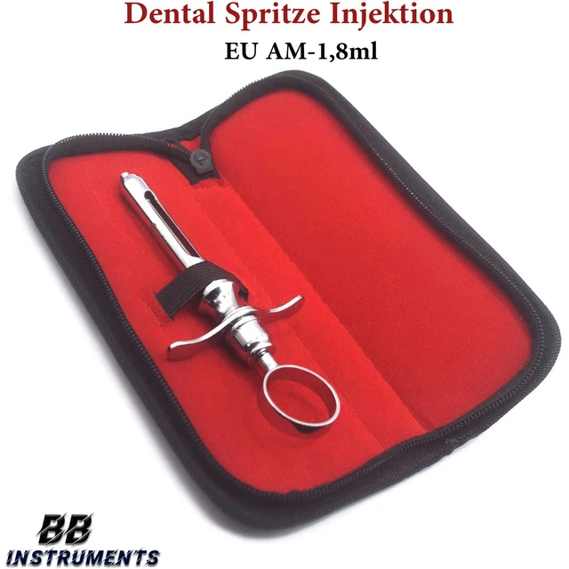DENTAL SPRITZE INJEKTION EU AM Zylinderampullenspritze Aspiration 1,8ml ...