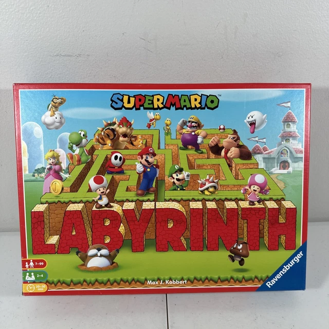 SUPER MARIO BROS Labyrinth - The Moving Maze Family Board Game ...