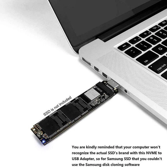 M.2 NVME SSD to USB 3.1 Adapter PCI-E to USB-A 3.0 SSD Internal ...