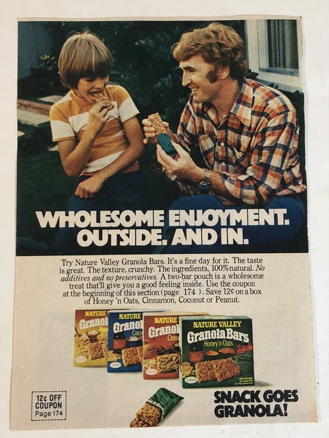 NATURE VALLEY GRANOLA Bars Print Ad Advertisement Vintage 1978 Pa2 £5. ...