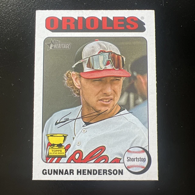 2024 TOPPS HERITAGE Gunnar Henderson Image Variation Bordure Blanche ...