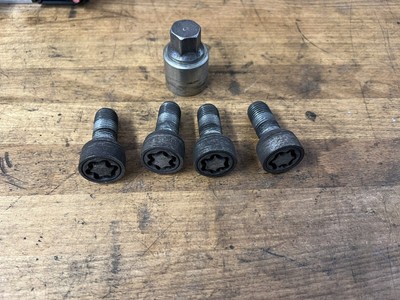 ORIGINAL VW VOLKSWAGEN rim lock wheel fuse M14 x 1.5 x 27 ball ...