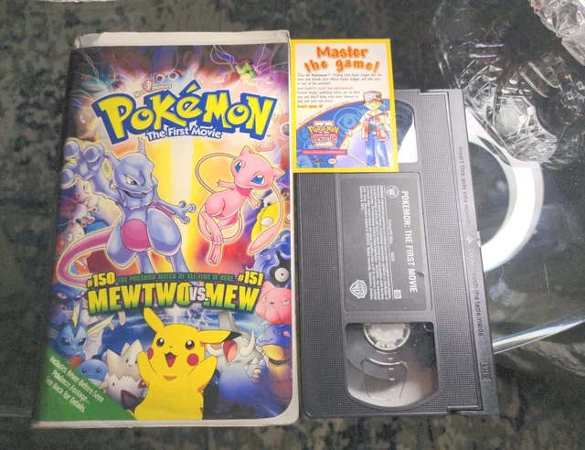 POKÉMON THE FIRST Movie: Mewtwo Strikes Back (VHS, 2000, Clamshell) $10 ...