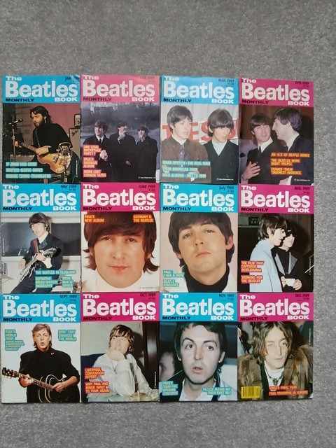 THE BEATLES MONTHLY Book Magazine - Complete Year 1989 - Full Set Of 12 ...