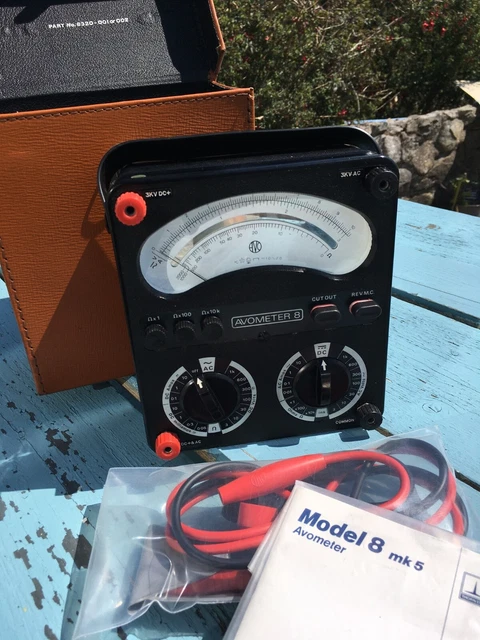 AVOMETER MODEL 8 Mk 5 Analogue Meter Original Leather Case/ Strap ...