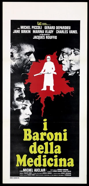 THE BARONS OF Medicine Poster Cinema Partieu Birkin 1975 Playbill ...