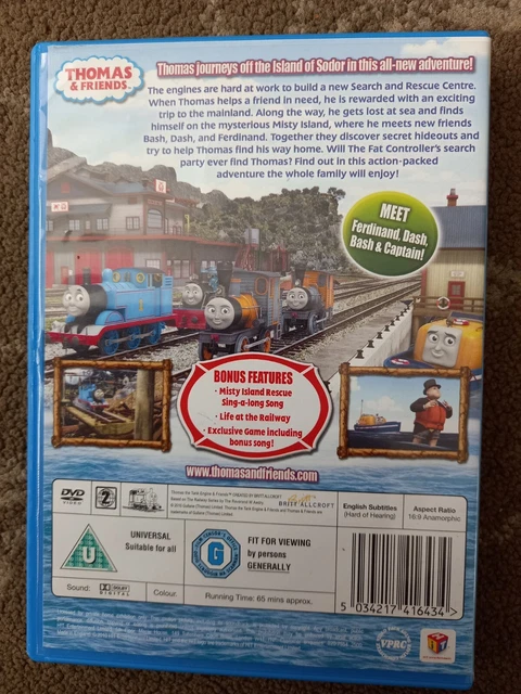 THOMAS THE TANK Engine And Friends Misty Island Rescue Dvd Kids EUR 9 ...