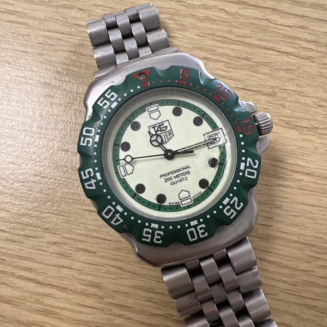 OROLOGIO TAG HEUER Formula 1 Professionale Lunetta Verde Quadrante ...