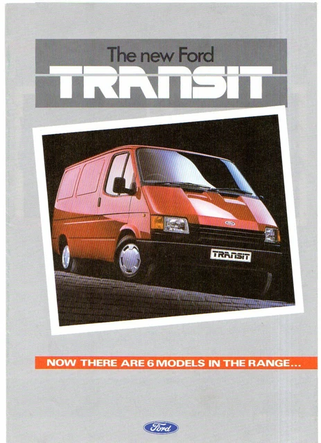 FORD TRANSIT MK3 1986 UK Market Foldout Mailer Sales Brochure £30.00 ...