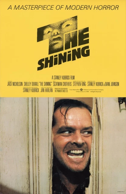 VINTAGE THE SHINING Stanley Kubrick Film Release Poster Fine Art ...