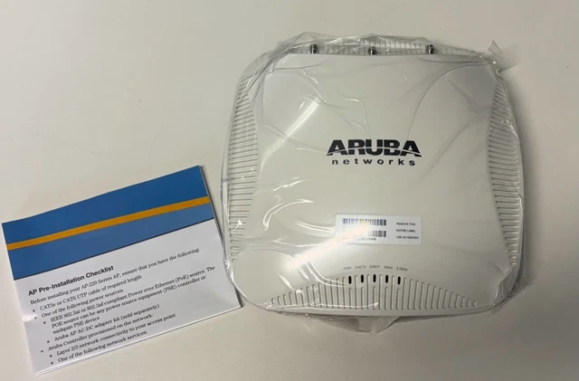 ARUBA NETWORKS AP-224 Wireless Access Point JW172A Dual-Band 802.11ac ...