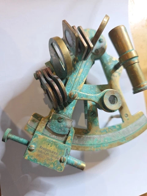 WW2 GERMAN KRIEGSMARINE Brass Sextant Hellmuth Strobe, Köln 1942 Naval ...