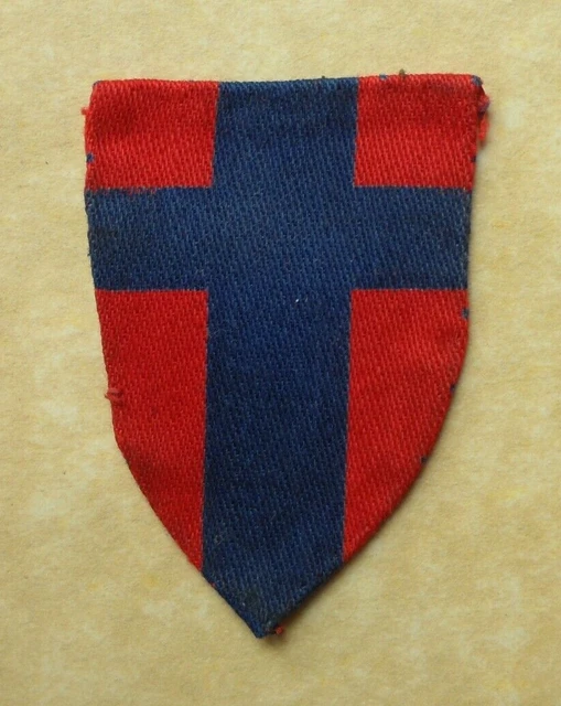 WW2 BRITISH ARMY 48th Infantry Division Formation Sign Patch Pair Silk ...
