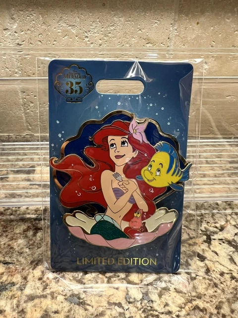 DISNEY PIN MOG WDI The Little Mermaid 35th Anniversary Ariel Flounder ...