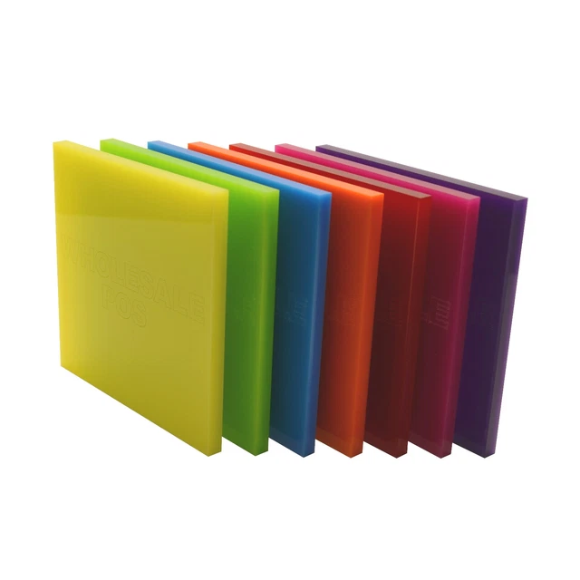ACRYLIC SHEET PERSPEX® Panel Colour Clear Mirror Tinted & Frosted Cut ...