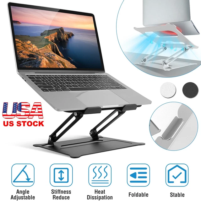 ADJUSTABLE FOLDABLE LAPTOP Notebook Stand PC Desk Table Heat Vent Bed ...