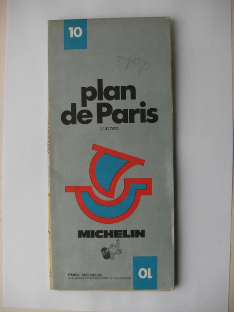 1974 MICHELIN MAP Of Paris Plan de Paris France £4.95 - PicClick UK